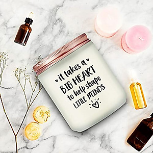 Volufia Teacher Appreciation Gifts - Teacher Gifts for Women - Thank You Gifts for Teacher - Funny Christmas Valentines Birthday Gifts for Teachers - Funny Lavender Scented Candle