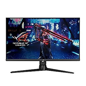 ASUS ROG Strix 32” HDMI 2.1 DSC Gaming Monitor (XG32UQ) - 4K UHD (3840 x 2160), Fast IPS, 160Hz, 1ms, G-SYNC compatible, FreeSync Premium Pro, DisplayPort, USB, HDMI, DisplayHDR600, Variable Overdrive