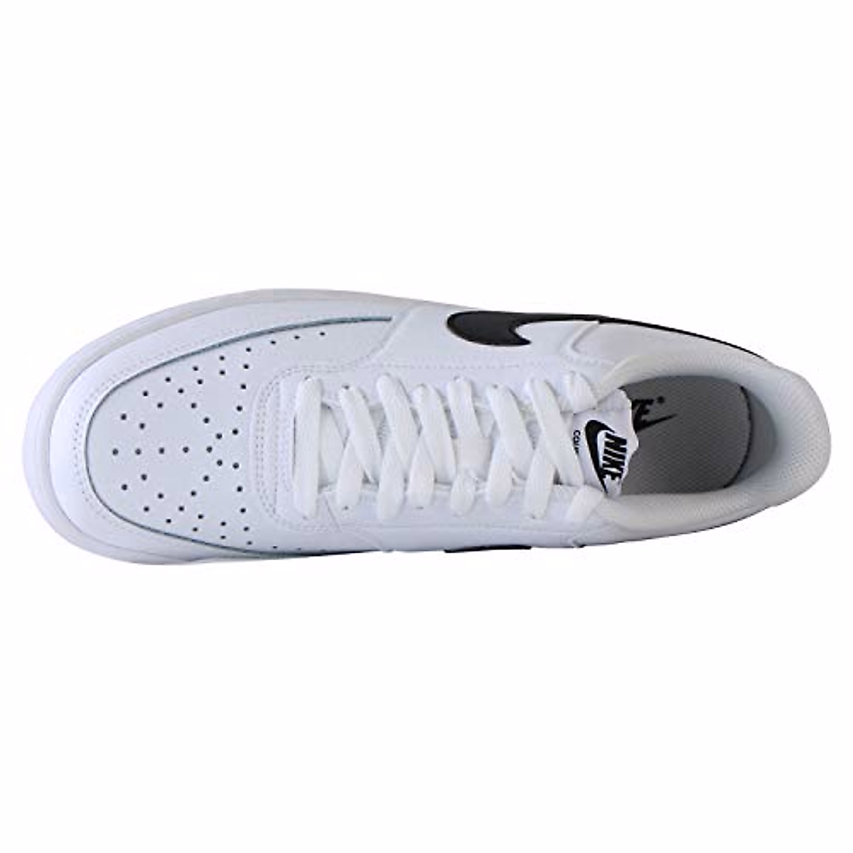 Nike Men's Court Vision Low Sneaker, White/Blackwhite, 13.5
