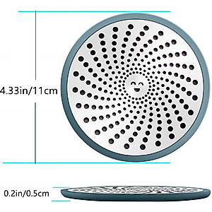 1 Pcs Shower Drain Cover Hair Catcher, Drain Protector Good Grips Easy Clean Strainer Stainless Steel Hair Trap Mesh for Shower Bath Drain Filter