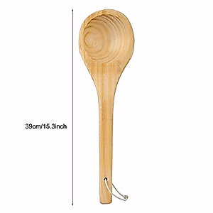 GLOGLOW Sauna Single Wooden Spoon, Comfortable Handmade Spoon, Sauna Room for Home Garden