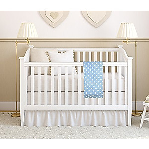 Little Starter Plush Toddler Blanket, Blue Dot