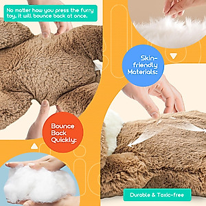 BELLOCHIDDO Plush Dog Pillow Bed Stuffed Animal Toys Plush Dog Toys Sweet Dreamers Soft Animal Toys for Toddlers Babies & Toddlers 1-3 Dog Stuffed Animal Soft Plush Cute Doll for Boys Girls