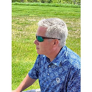 Callaway Sungear Kite Polarized Sunglasses Golf Eye Protection, Tortoise & Gray/Green Mirror