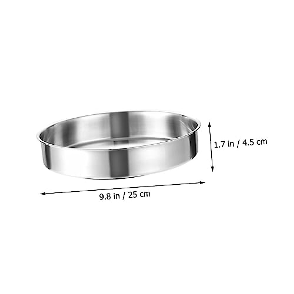 HAKIDZEL 1pc Box Carousel Seasoning Organizer Fridge Rotating Tray Pantry can Organizer Rotating Rack Cosmetic containers Rotatable Spice Tray Stainless Steel Turntable to Rotate Tableware