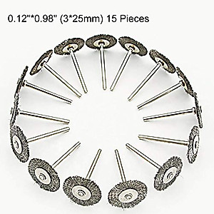 45PC Wire Brushes for Drill Set Stainless Steel Wheel Brushes Dremel Accessories for Rotary Tools - Grinding, Sanding, Polishing