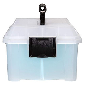 ArtBin 6817AG Sidekick Cube Carrying Case with Open Lift-Out Tray, Portable Art & Craft Organizer with Handle, [1] Plastic Storage Case, Clear