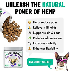 LEGITPET Dog Vitamins & Hip & Joint Supplement & Allergy Relief Chews & Calming Treats Bundle