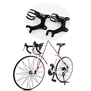 DQITJ 2 Pack Brake Bracket Adapter MTB Bicycle Mounting Holder 20mm and 31.8mm Disc Brake Bracket Bicycle Components (160mm)