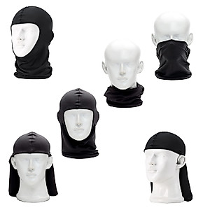 Pack of 2 Full Face Mask for Outdoor Airsoft Motorcycle Ski Mask Winter Sun Balaclava Helmet Face Cover for Outdoor Sports Windproof Dustproof Wine Red