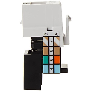 Leviton 41108-RW5 Category 5 QuickPort Connector, CAT 5, White