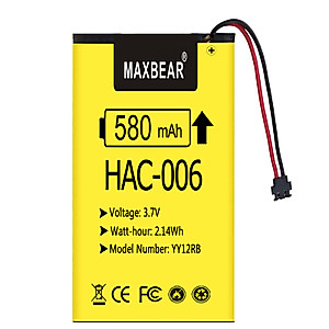 MAXBEAR HAC-006 Battery, (Upgraded) 580mAh Replacement Battery for Nintendo HAC-015 HAC-016 HAC-A-JCL-C0 HAC-A-JCR-C0 Nintendo Switch Controller Battery with Repair Tool Kit