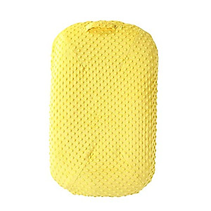 Removable Slipcover for Newborn Lounger, Super Soft Premium Minky Baby Lounger Cover Fit for 29 x 17 x 4 inches Infant Padded Lounger, Ultra Comfortable, Safe for Babies (Yellow)