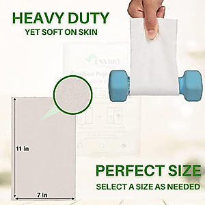 Enviro Safe Home Reusable Bamboo Paper Towels Washable Paper Towels 2 Rolls 100 Sheets - Compostable, Eco Friendly, Disposable, Tree Free Kitchen Paper Towel