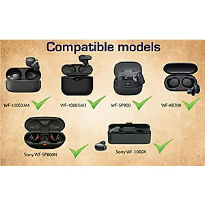 3X Pair Memory Foam Eartip Ear Bud Replacement for Sony True WF-1000XM4, WF-1000XM3 WF-XB700 Headset Headphone Earpad Cushion, No Silicone Ear Tip Pain, Anti-Slip, Fit in Charge Case (Size: Medium M)