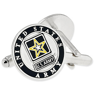 PinMart's Officially Licensed U.S. Army Cufflinks - Silver