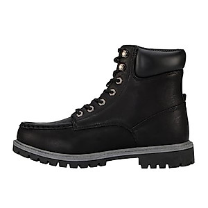 Lugz Men's Folsom Boot, Black/Charcoal, 10.5 D US