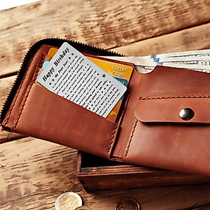 BAZLJY Greeting Card - Happy Birthday to My Son - Metal Engraved