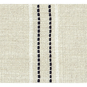 HomePop Home Decor | Modern 24-Inch Counter Stool | Backless Metal Frame Bar Stools Counter Height | Decorative Home Furniture, Black and White Stripe