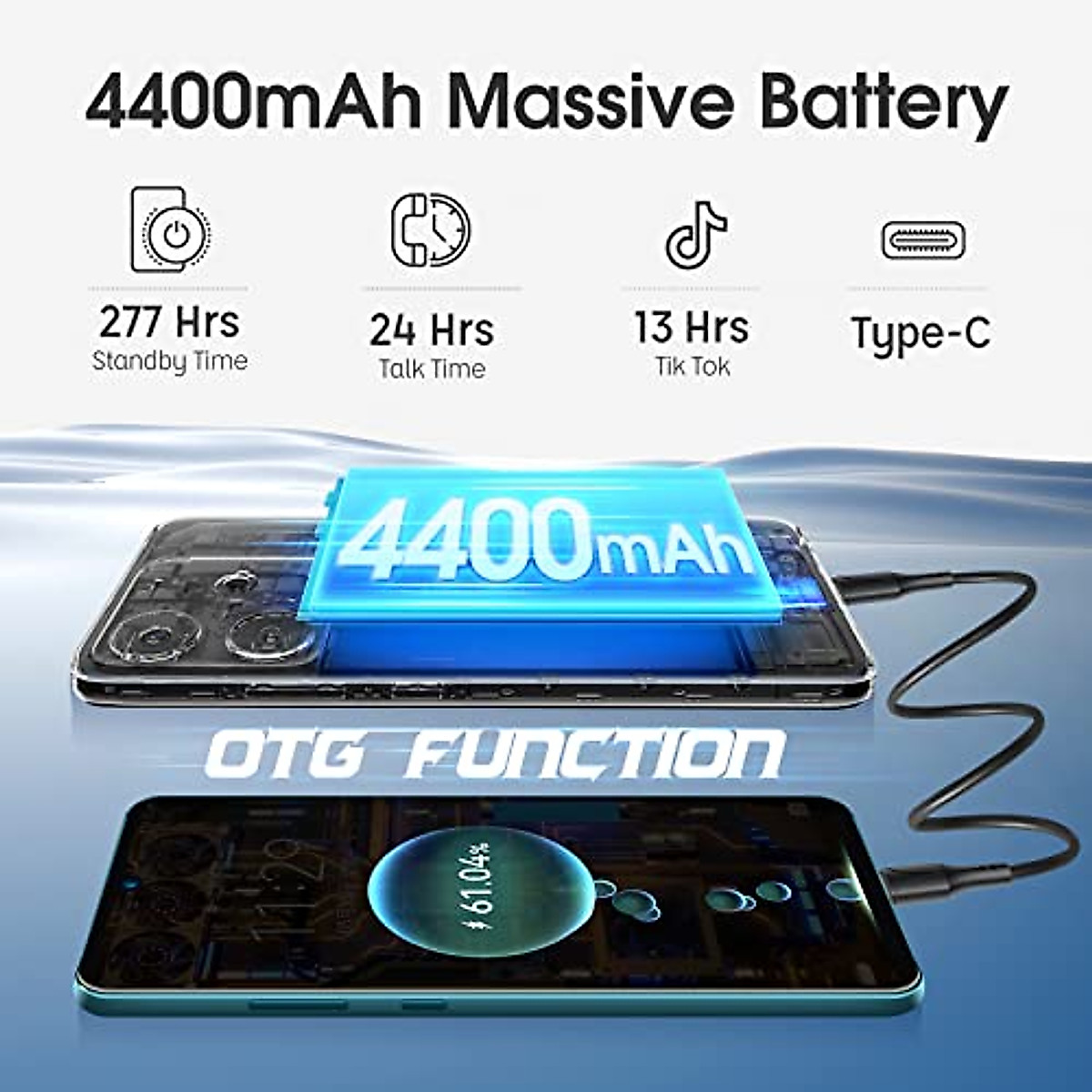 Ulefone Note 16 Pro Mobile Phones (16GB+256GB) Android 13 50MP Camera Octa Core Smartphone Unlocked 6.52” Waterdrop Screen, 4400mAh 4G Dual SIM Fingerprint Face ID GPS OTG, Globla Version- Black