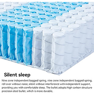 CEACYDIK Memory Foam and Innerspring Hybrid Mattress-Full Size Mattress,12 Inch Full Mattress in a Box,Medium Firm Soft and Comfort White Mattress