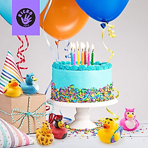 Kicko 2 inches Assorted Rubber Ducks in Bulk - 50 Pack - Ducking Jeeps for Kids - for Sensory Play, Therapheutic Stocking Stuffers, Classroom Prizes,Pinata Filler,Floater Duck Bath Toys Party Favors