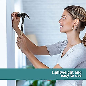 Real Simple All You Need 6-in-1 Hammer and Screwdriver Set | Includes Phillips Head Screwdriver, Flat head Screwdriver and Nail Puller | Ultimate Home Improvement Multi Tool | Gold