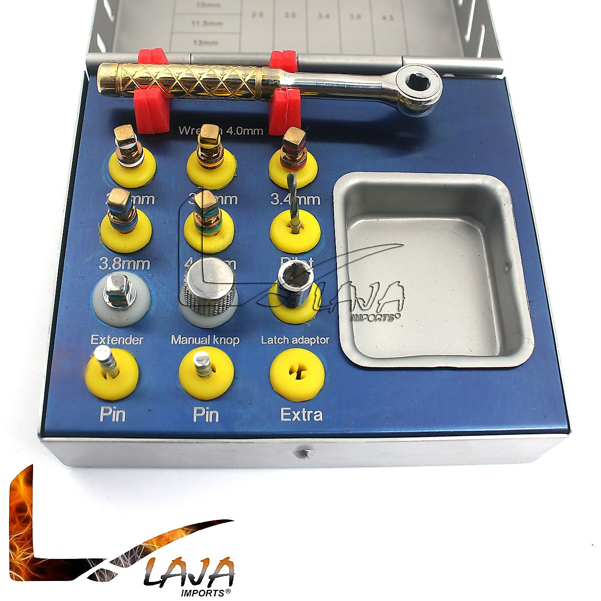 LAJA IMPORTS 12 Pieces Universal Set KIT Basic Dental Instruments