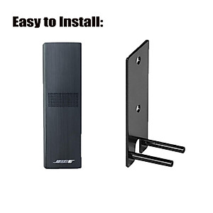 XHSESA Steel Black Wall Mount Brackets Replacement Suitable for Bose OmniJewel Lifestyle 650 Home Entertainment System-1 Pair