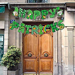 St. Patrick's Day Decorations Party-Ornaments - Irish Holiday Alphabet Banner, Saint Patricks Day for The Home Decorations