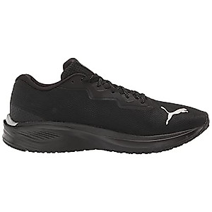 PUMA Men's Aviator Winter Running Shoe, Black Silver, 10
