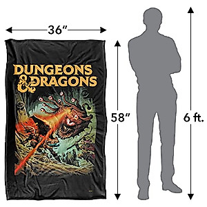 Dungeons and Dragons Beholder Strike Silky Touch Super Soft Throw Blanket 36" x 58"