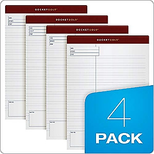 TOPS Project Planning Pads 40 Sheets per Pad, 4 Pads per Pack