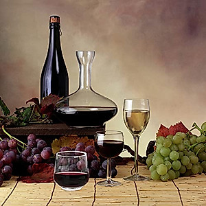 Nice Day Celebrate clink glasses Wine Glass Set Red Wine Glasses, Water Glasses Short Wine Tumblers for White Wine Glasses Large 13 OZ TumblerStemless Wine Glasses Set of 4 No Stem Margarita Glasses