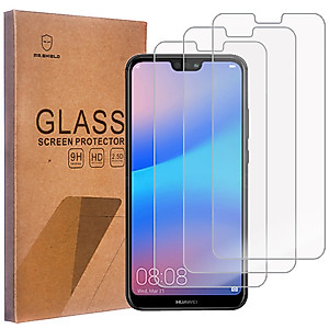Mr.Shield [3-PACK] Designed For Huawei P20 Lite [Tempered Glass] Screen Protector [Japan Glass With 9H Hardness] with Lifetime Replacement