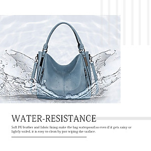 Purses for Women Shoulder Handbags Hobo Bags for Women (Blue)