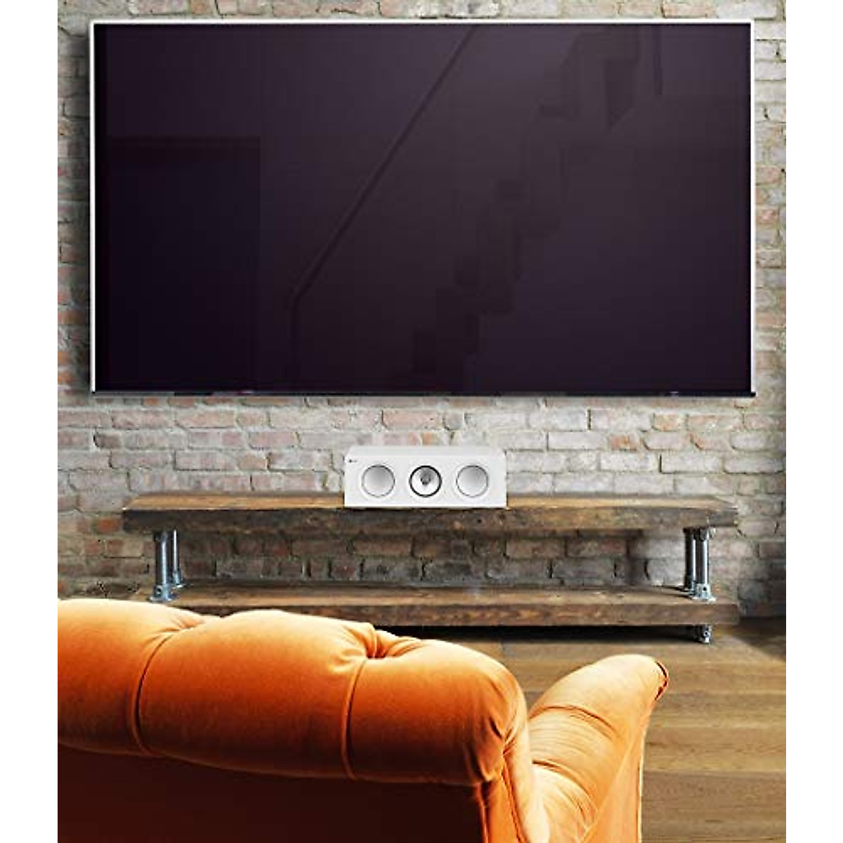 KEF R2c Center Channel Speaker (Gloss White)