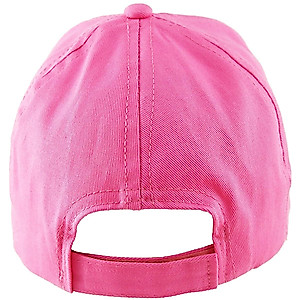 Disney Little Baseball Cap, Minnie Mouse Adjustable Girl Hats for Kids Ages 4-7, Pink