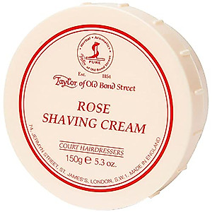 Taylor of Old Bond Street Rose Shaving Cream Jar, 5.3-Ounce (01004)