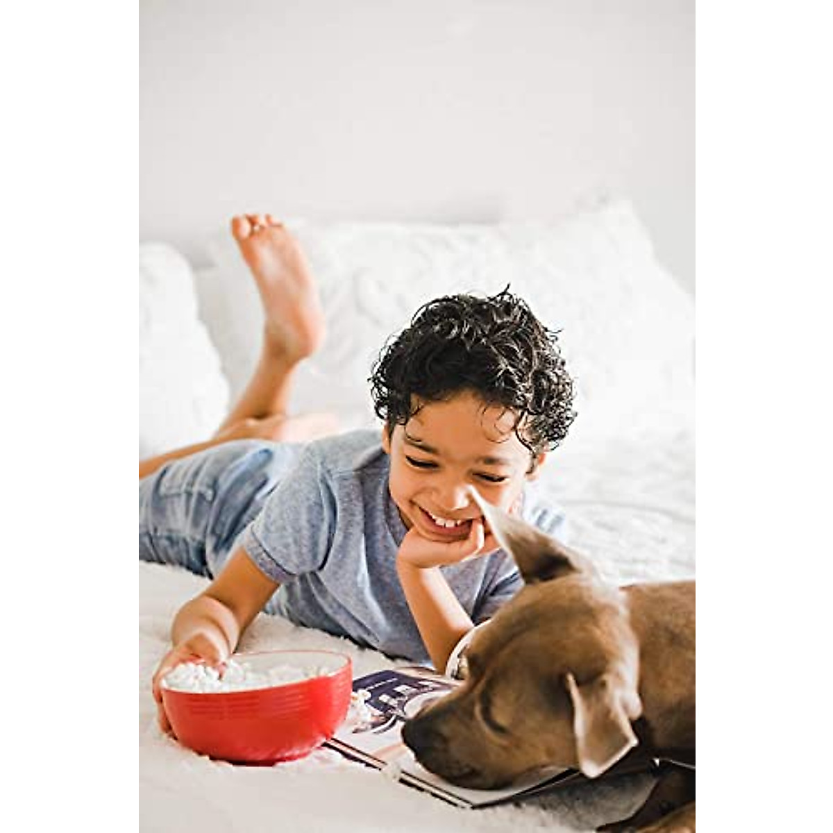 Amish Country Popcorn - Medium White (6 Pound Bag) Popcorn Kernels with Recipe Guide, Old Fashioned, Non GMO, Gluten Free, Microwaveable, Stovetop and Air Popper Friendly