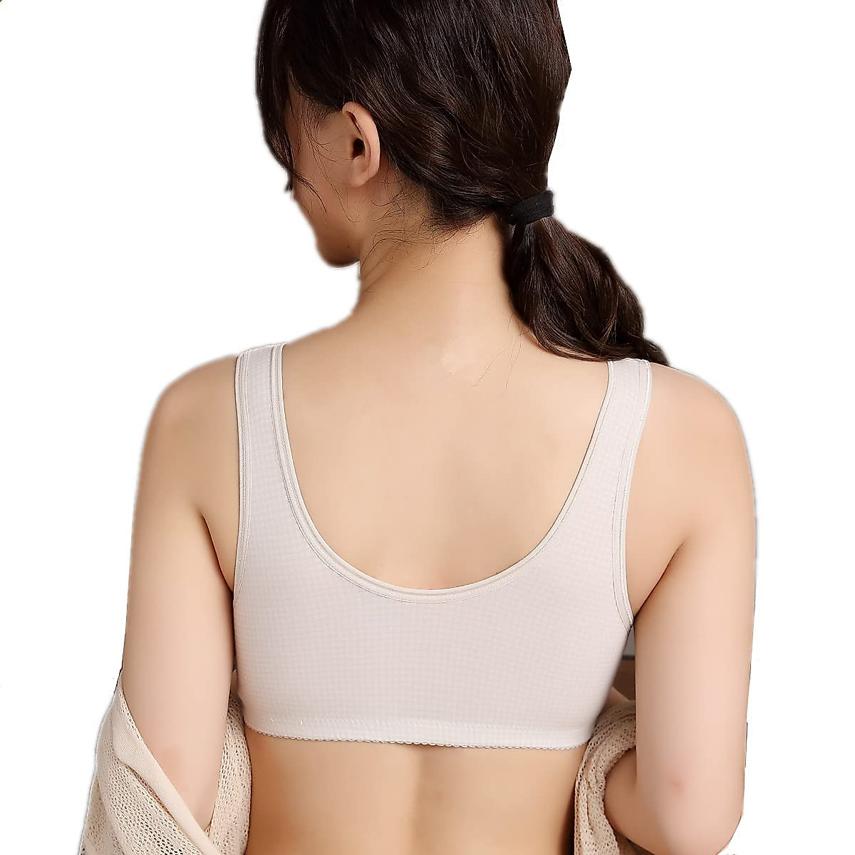Sibrawom Mastectomy Bra with Pockets for Women Silicone Breast Prosthesis Everyday Bra Women