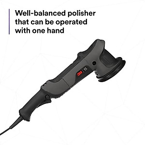 3M Perfect-It Random Orbital Polisher, 34100, 15mm, 120V/60Hz, Variable Speed Control for Automotive Refinishing, Refining, Polishing