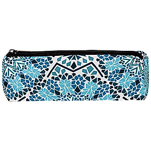 Moroccan Mosaic Pattern Pencil Bag Pen Case Stationary Case Pencil Pouch Desk Organizer Makeup Cosmetic Bag for School Office