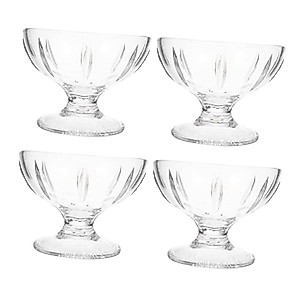 Hemoton 4pcs Ice Cream Cup Trifle Mojito Glasses Glass Pudding Cup Plastic Container Plastic Trifle Bowl Clear Acrylic Cake Stand High Based Juice Cup Milk Shake Cup Dessert Display Cup