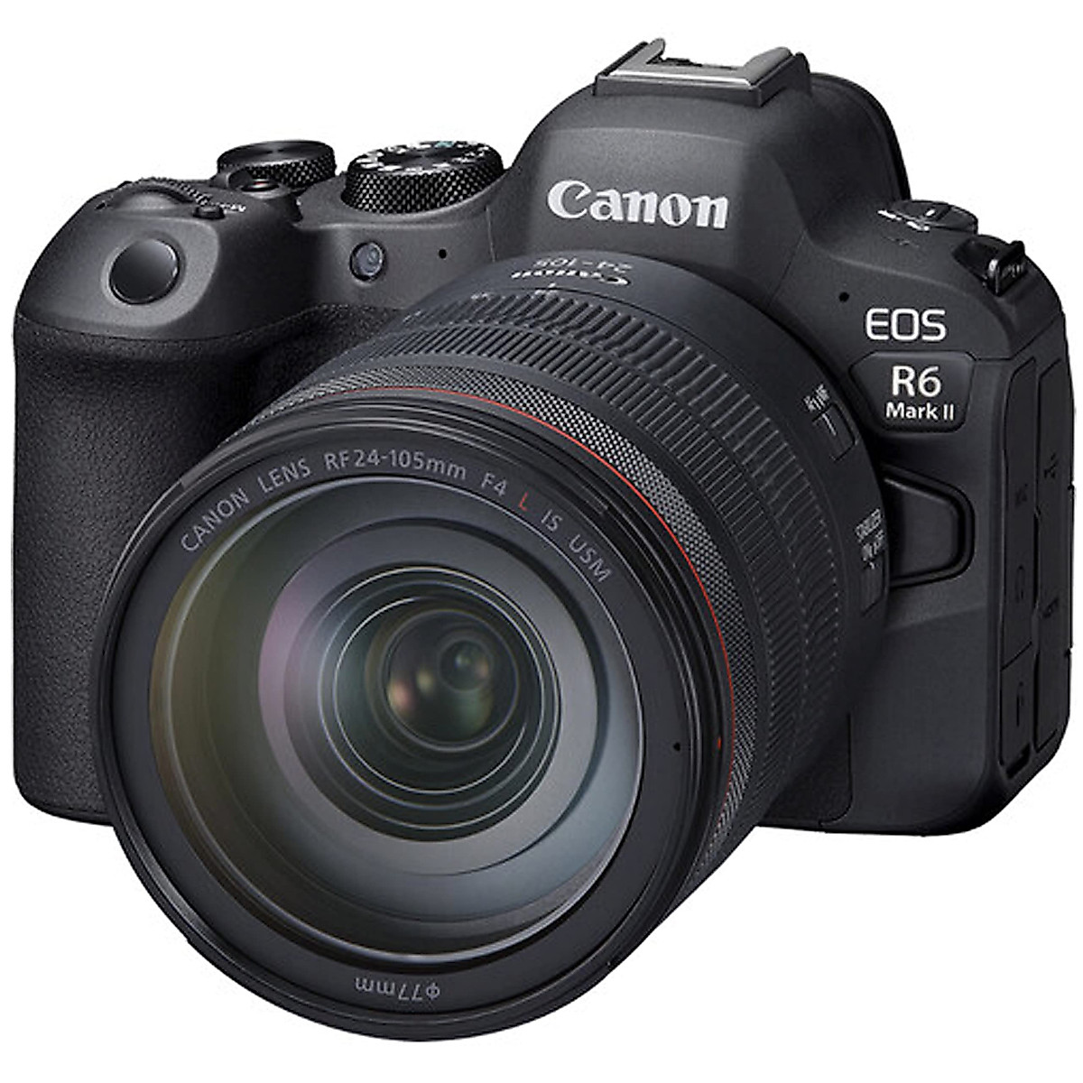 Canon EOS R6 Mark II Mirrorless Camera w/RF 24-105mm f/4 L is USM Lens + 2X 64GB Memory + Case + Filters + TTL Flash + More (30pc Bundle)