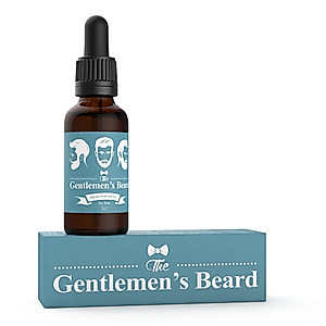 The Gentlemen's Beard Premium Bay Rum Beard Oil - Conditioner Softener - All Natural - Softens, Strengthens and Promotes Beard & Mustache Growth - Leave In Conditioner Moisturizes Skin