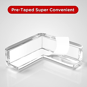 8 Pack Corner Guards Baby Proofing Furniture Corner & Edge Safety Bumpers Corner Covers Protectors Baby Proof Bumper & Cushion to Cover Sharp Furniture & Table Edges (L Shape)