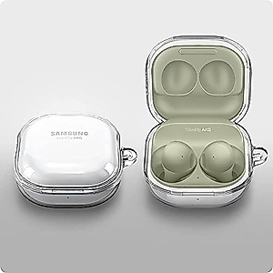 Spigen Ultra Hybrid Designed for Galaxy Buds2 Pro Case (2022) / Galaxy Buds 2 Case (2021) / Galaxy Buds Pro Case (2021) / Galaxy Buds Live Case (2020) - Crystal Clear