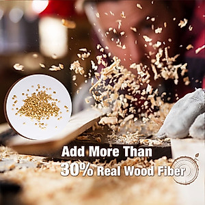 OVV3D Wood 3D Printer Filament Bundle, Wood PLA Filament 1.75mm Bundle, Wood Filament More Than 30% Real Wood Fiber, Walnut, Oak, Cherry, Teak, 1.75 PLA Filament 3D Printing Filament, 200g X 4 Pack