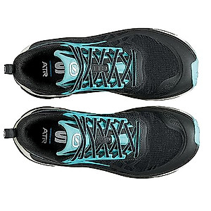 SCARPA Women's Golden Gate ATR GTX Waterproof Gore-Tex Trail Shoes for Trail Running and Hiking - Black/Aruba Blue - 8.5-9 Women/7.5-8 Men